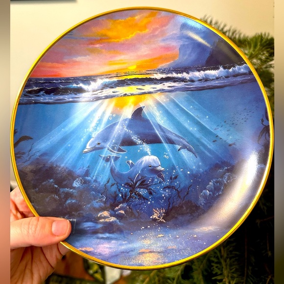 Franklin Mint | Accents | Dance Of The Dolphin Plate By Delmary ...